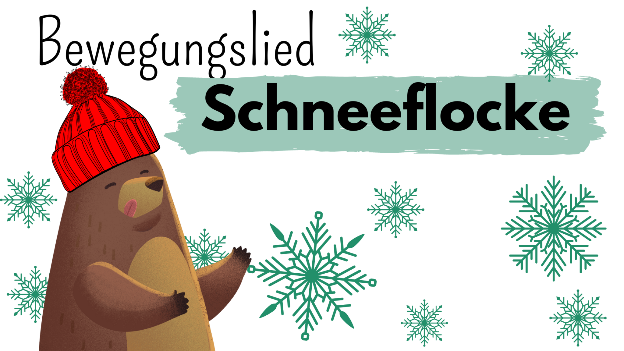 Krippe und Kindergarten: Bewegungslied "Schneeflocke" - kinderlachen-ideen