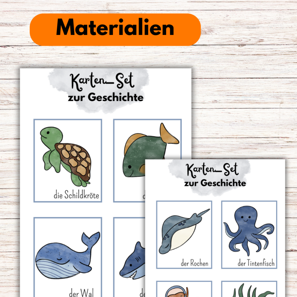 Material-Paket | Meerestiere - kinderlachen-ideen
