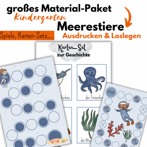 Bewegungsgeschichte Meerestiere - kinderlachen-ideen
