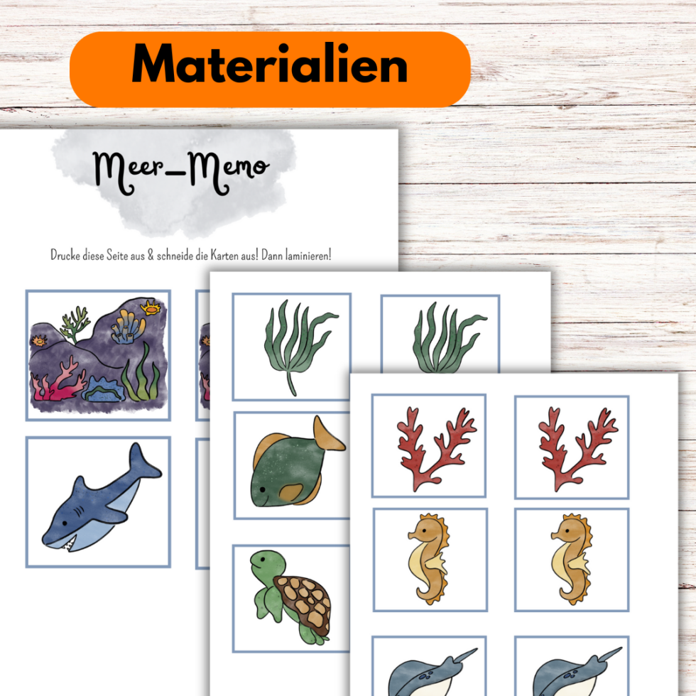 Material-Paket | Meerestiere - kinderlachen-ideen