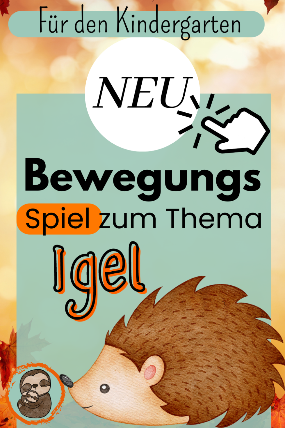 Einstieg Thema Igel Kindergarten